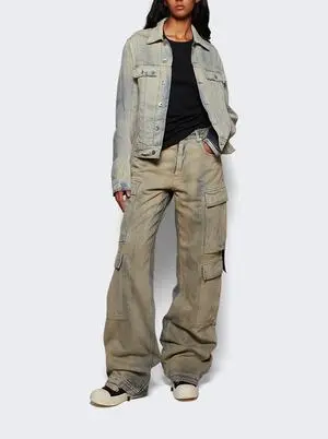 Rick Owens Double Cargo Jeans - Blue