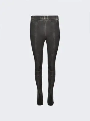 Rick Owens Slit Front Leggings - Brown