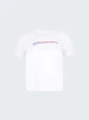 Alexander Wang Shrunken Graphic Tee - White