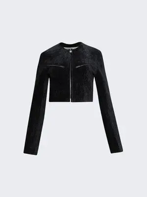 Women's Black Cropped Jackets
