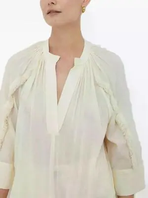 Day Birger Et Mikkelsen Fringe V-neck Blouse