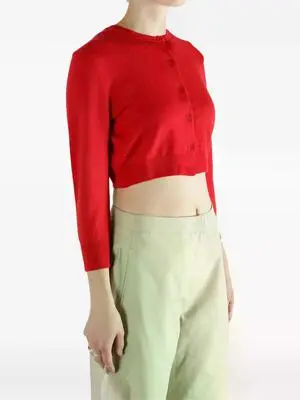 AMOMENTO Round-neck Sweater - Red