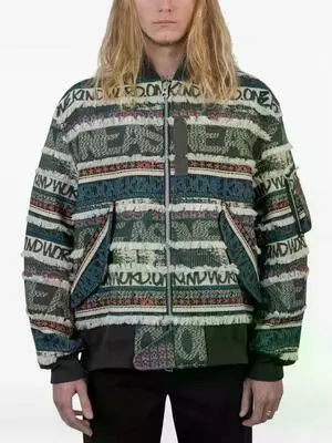 Sacai X Eric Haze Jacquard-pattern Bomber Jacket