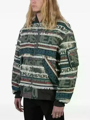 Sacai X Eric Haze Jacquard-pattern Bomber Jacket