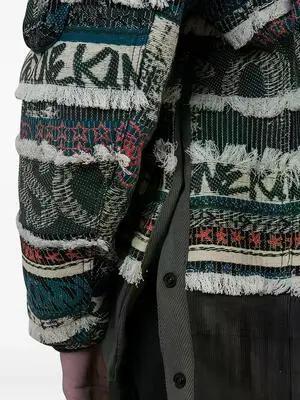 Sacai X Eric Haze Jacquard-pattern Bomber Jacket