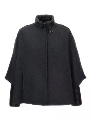 FAY Hook-fastening Wool Cape