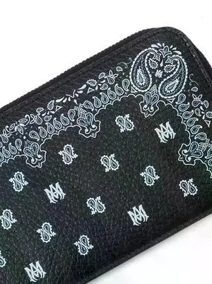 Amiri Paisley Zip Cardholder