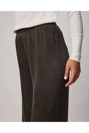 Splendid Serena Satin Pant - Chocolate