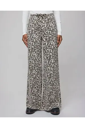 Splendid Lounge Denim Leopard Pant - Animal Print