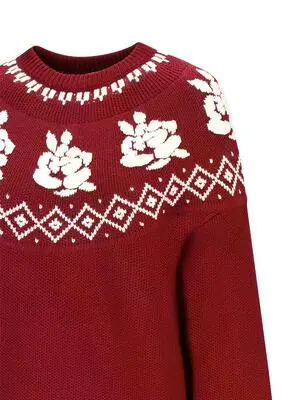 Magda Butrym Floral-pattern Sweater - Red