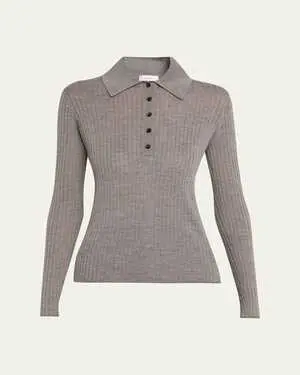 A.L.C. Alex Long-sleeve Ribbed Wool Top