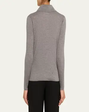 A.L.C. Alex Long-sleeve Ribbed Wool Top