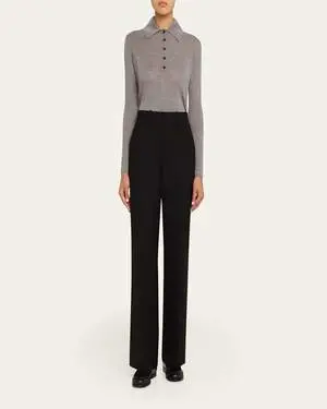 A.L.C. Alex Long-sleeve Ribbed Wool Top