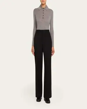 A.L.C. Hirsh Straight-leg Pants - Black