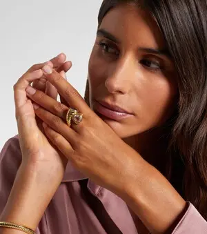 Marina B Trisolina Toi Et Moi 18kt Ring With Morganite And Amethyst