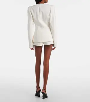 MUGLER Re/edit Single-breasted Blazer - White