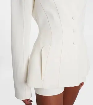 MUGLER Re/edit Single-breasted Blazer - White
