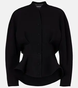 MUGLER Re/edit Virgin Wool Jacket - Black