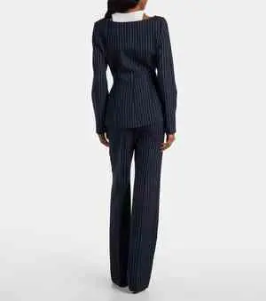 MUGLER Re/edit High-rise Straight Pants
