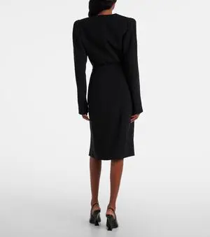 MUGLER Re/edit High-rise Wrap Skirt