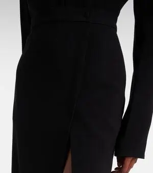 MUGLER Re/edit High-rise Wrap Skirt