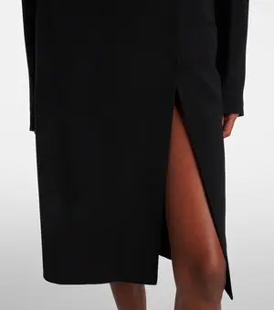 MUGLER Re/edit High-rise Wrap Skirt