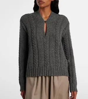 Loewe Cable-knit Wool Sweater