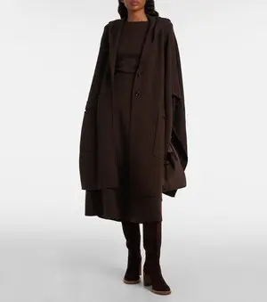 Jardin Des Orangers Wool And Cashmere Hooded Cape