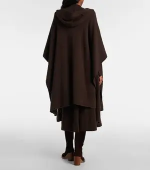 Jardin Des Orangers Wool And Cashmere Hooded Cape