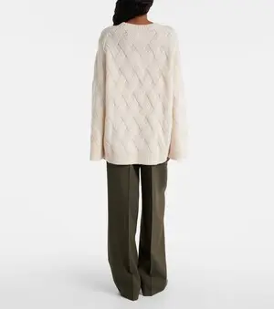 Jardin Des Orangers Oversized Sweater - White