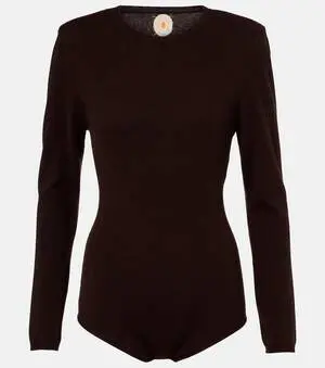 Jardin Des Orangers Wool And Cashmere Bodysuit - Brown