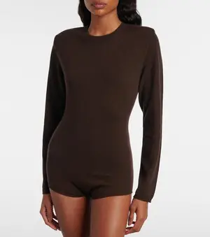 Jardin Des Orangers Wool And Cashmere Bodysuit - Brown