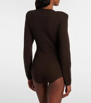 Jardin Des Orangers Wool And Cashmere Bodysuit - Brown