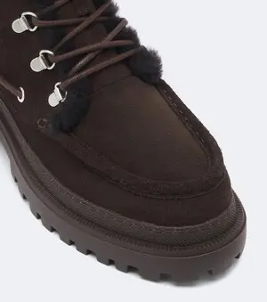 YVES SALOMON Shearling-lined Suede Boots