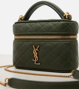 Saint Laurent Gaby Micro Leather Vanity Bag