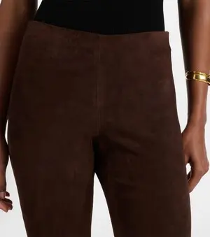 Vince Suede Slim Pants - Brown
