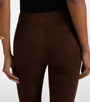 Vince Suede Slim Pants - Brown