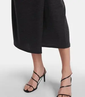 Vince Draped Midi Skirt - Grey