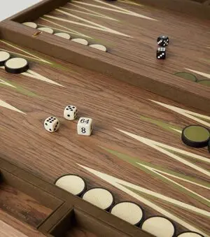 L'Objet X Fortuny Backgammon Set - Green