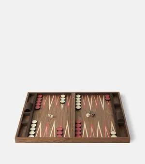 L'Objet X Fortuny Wooden Backgammon Set - Red