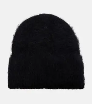 TOTEME Alpaca Wool-blend Beanie - Black