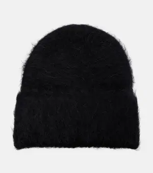 TOTEME Alpaca Wool-blend Beanie - Black