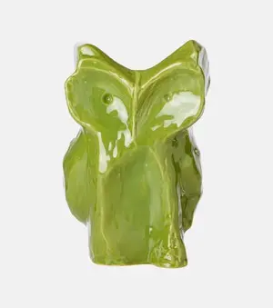 SERAX X Marni After Midnight Owl Small Stonewear Vase - Green