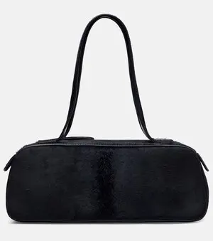 Khaite Simona Calf Hair Shoulder Bag Blue