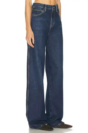 FRAME The Cuffed Wide Jeans