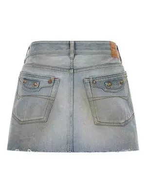 Balenciaga City Raw-cut Mini Skirt - Blue