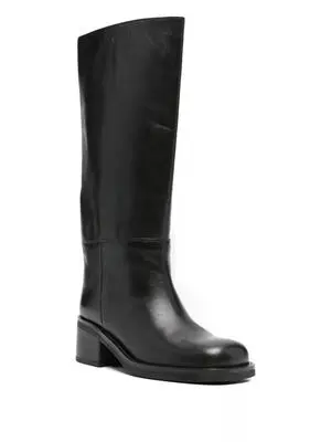 Patrizia Pepe Block Heel Knee High Boots