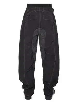 MUGLER Panelled Zip Trousers - Black