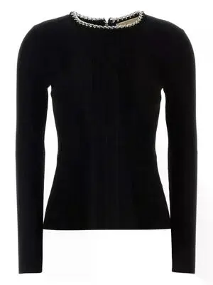 Michael Kors Ribbed Knit Long-sleeve Top