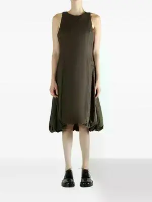 AMOMENTO Gathered Midi Dress
